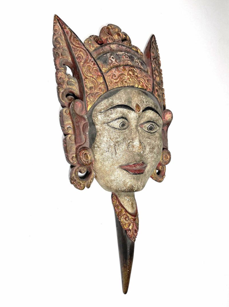 Vintage Hand Carved Dewi Sri, Hindu Goddess of Rice and Prosperity ...